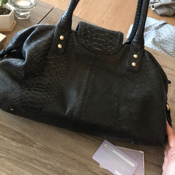 Botkier | Bags | Authentic Black Leather Gold Accent Botkier Purse ...